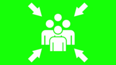 icon assembly point gathering point anim... | Stock Video | Pond5