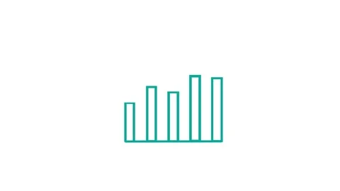 Icon business graph animation on the bac... | Stock Video | Pond5