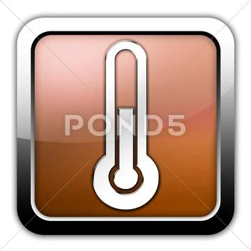 Icon, Button, Pictogram Temperature: Graphic #55328913