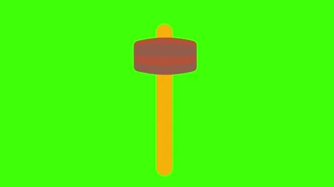 Icon of a hammer tool on a green screen ... | Stock Video | Pond5