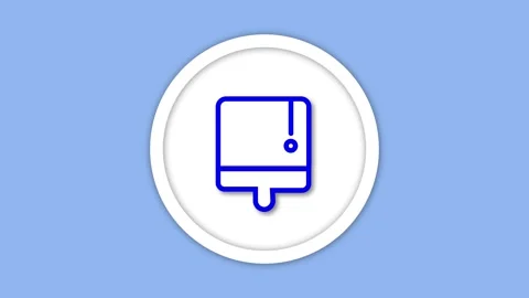 Icon of a hard drive with an exclamation... | Stock Video | Pond5