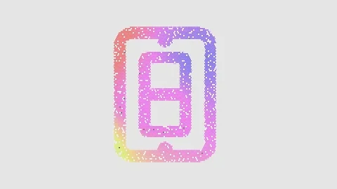 Icon light switch is made up of LED squa... | Stock Video | Pond5