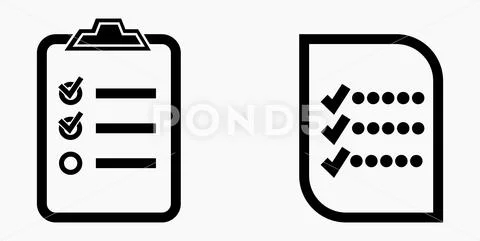 Icon list or roster, schedule, register. ~ Clip Art #201957747