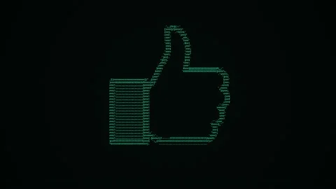 Like Icon Retro Ascii Art Style 8bit Ter... | Stock Video | Pond5