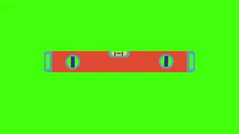 Icon of a tool for level on a green scre... | Stock Video | Pond5