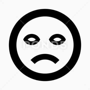 Depressed Face Emoticon