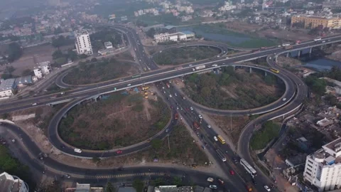 Iconic cloverleaf interchange of Madurav... | Stock Video | Pond5