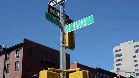 Iconic street signs of New York City. Kn... | Stock Video | Pond5