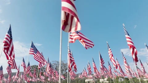Iconic Waves of Flags annual ceremony at... | Stock Video | Pond5