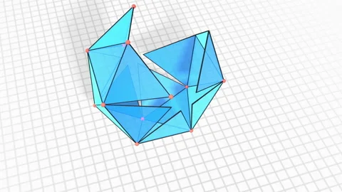 Icosahedron, geometry 3d animation | Stock Video | Pond5