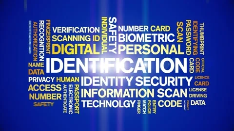 identification animated word cloud,anima... | Stock Video | Pond5