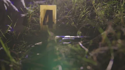 An Identification Marker and a Weapon at... | Stock Video | Pond5