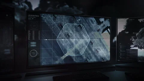 Identifying the location of the Enemy Mi... | Stock Video | Pond5