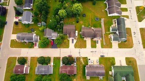 Idyllic working class neighborhoods, hom... | Stock Video | Pond5
