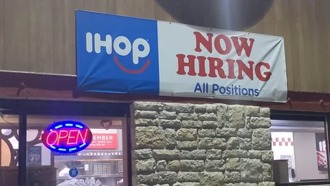 Ihop Now Hiring All Positions Signage | Stock Video | Pond5