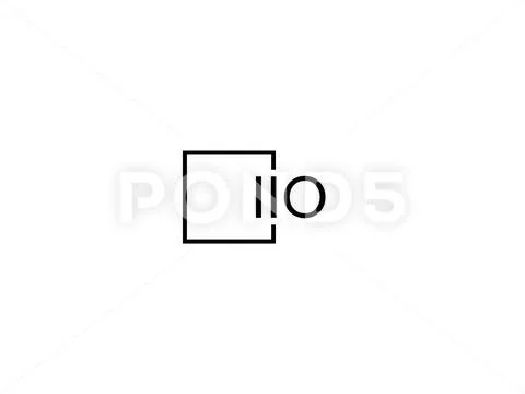 IIO letter initial logo design vector illustration: Royalty Free #198852394