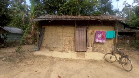 Ikra house, Structure of village house b... | Stock Video | Pond5
