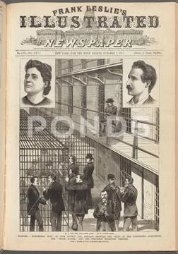 Illinois. , Murderers Row : In Cook County Jail, Chicago, showing the ...