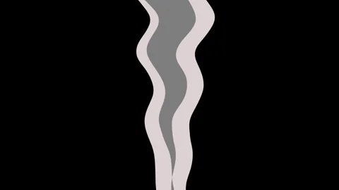 Illustrated cartoon animation of smoke | Stock Video | Pond5