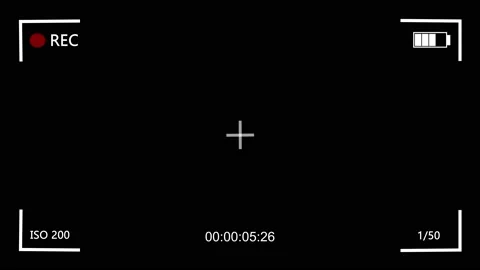 Illustrated frame of the video camera sc... | Stock Video | Pond5