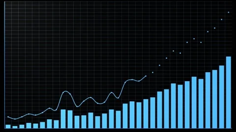 Illustration of Analysis growing Charts ... | Stock Video | Pond5