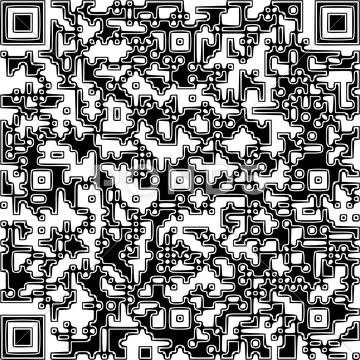 Illustration black qr code on a white background ~ Clip Art #43143391