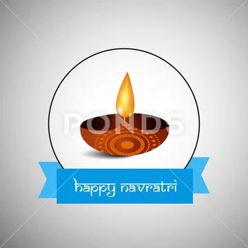 Illustration of elements of hindu festival Navratri Background: Royalty ...