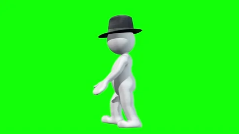 Illustration of puppet with hat on green... | Stock Video | Pond5