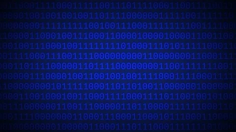 Illustrative animation of blue matrix co... | Stock Video | Pond5