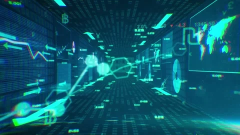 Illustrative animation of a display of g... | Stock Video | Pond5