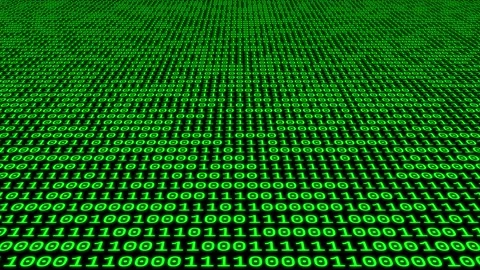 Illustrative animation of green matrix c... | Stock Video | Pond5