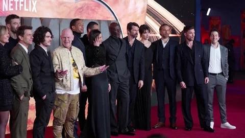 'I'm in awe' - ''Rebel Moon'' actor on d... | Stock Video | Pond5