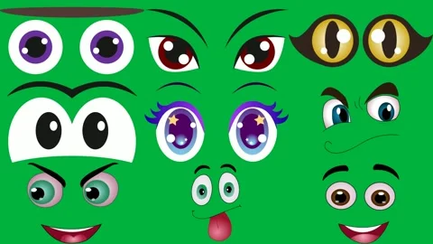 Cartoon Monster Eyes Stock Videos – Royalty-Free HD & 4K Videos