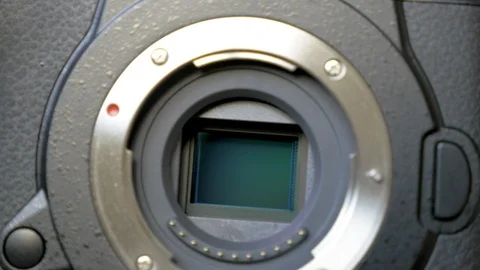 Image stabilization mechanism on the sen... | Stock Video | Pond5