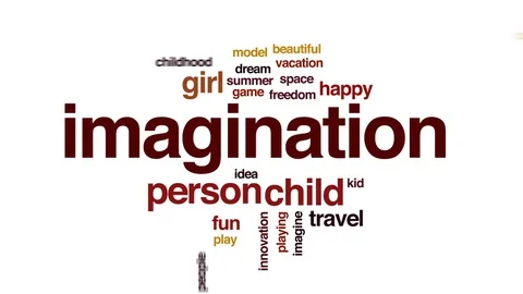 Imagination animated word cloud, text de... | Stock Video | Pond5