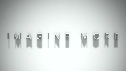imagine more 3D title animation white te... | Stock Video | Pond5