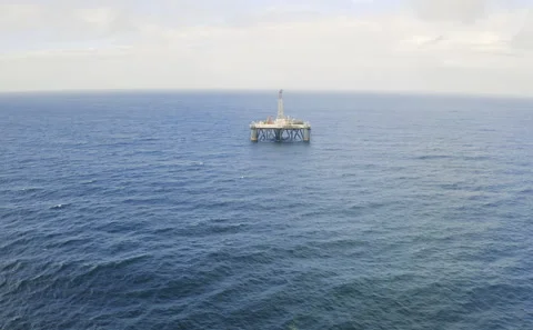 4K Coast Outdoor Oil Rig Stock Video Footage | Royalty Free 4K Coast ...