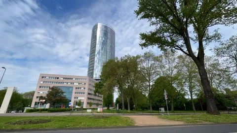 imelapse of the LVR tower in cologne deu... | Stock Video | Pond5