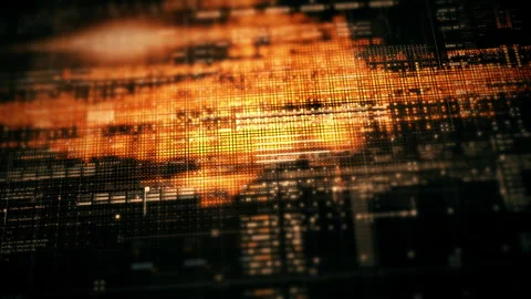 Immersive Data Matrix Display, Dynamic I... | Stock Video | Pond5