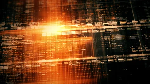 Immersive Data Matrix Display, Dynamic I... | Stock Video | Pond5