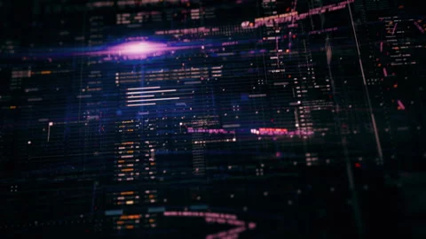 Immersive Data Matrix Display, Dynamic I... | Stock Video | Pond5