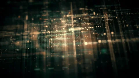 Immersive Data Matrix Display, Dynamic I... | Stock Video | Pond5