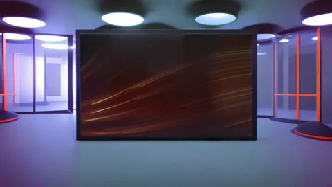 Immersive Virtual TV Studio Background L... | Stock Video | Pond5