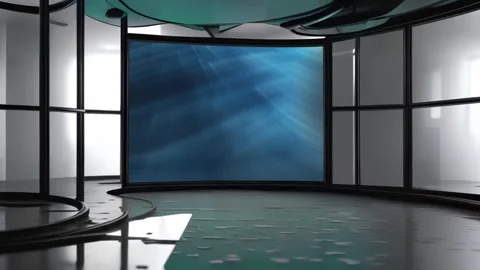Immersive Virtual TV Studio Background L... | Stock Video | Pond5