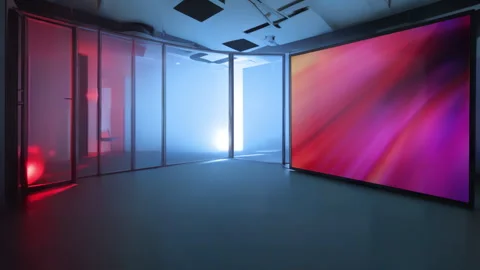 Immersive Virtual TV Studio Background L... | Stock Video | Pond5