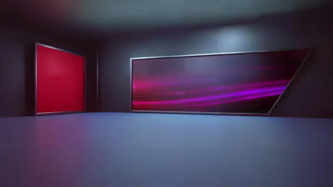 Immersive Virtual TV Studio Background L... | Stock Video | Pond5