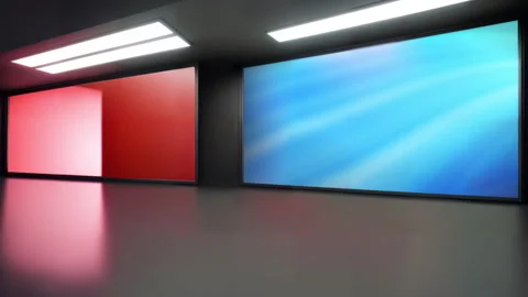 Immersive Virtual TV Studio Background L... | Stock Video | Pond5