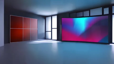 Immersive Virtual TV Studio Background L... | Stock Video | Pond5