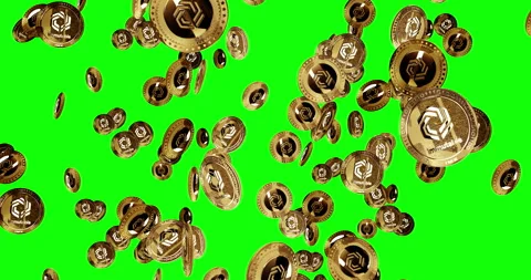 Immutable IMX golden coin rain isolated ... | Stock Video | Pond5