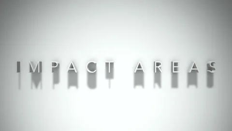 impact areas 3D title animation white te... | Stock Video | Pond5